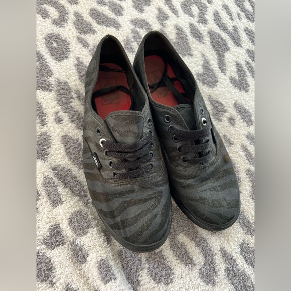 Vans | Shoes | Black Zebra Vans | Poshmark
